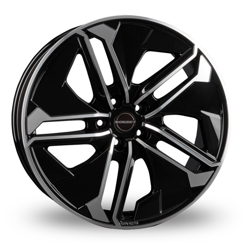 Borbet TX Gloss Black Polished 21" Alloy Wheels - Wheelbase