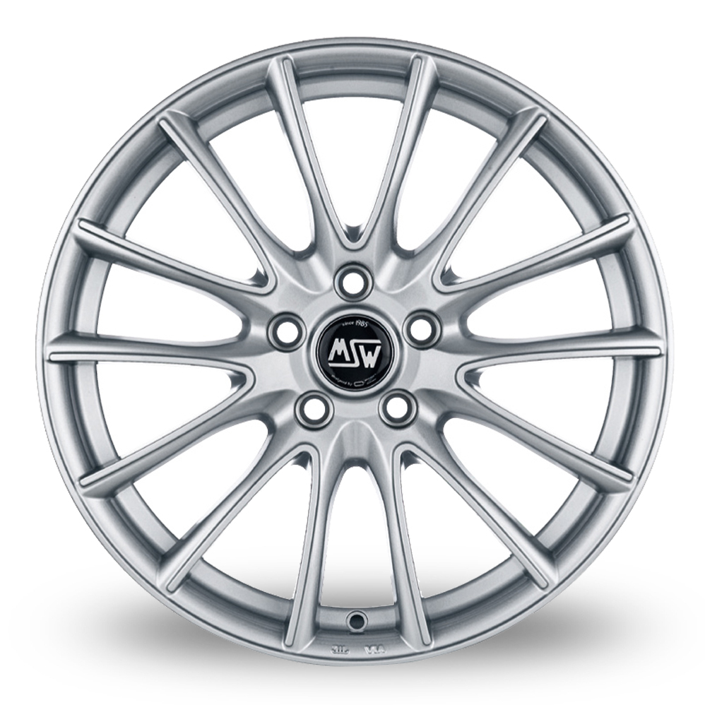 MSW (by OZ) 86 Silver 15" Alloy Wheels - Wheelbase