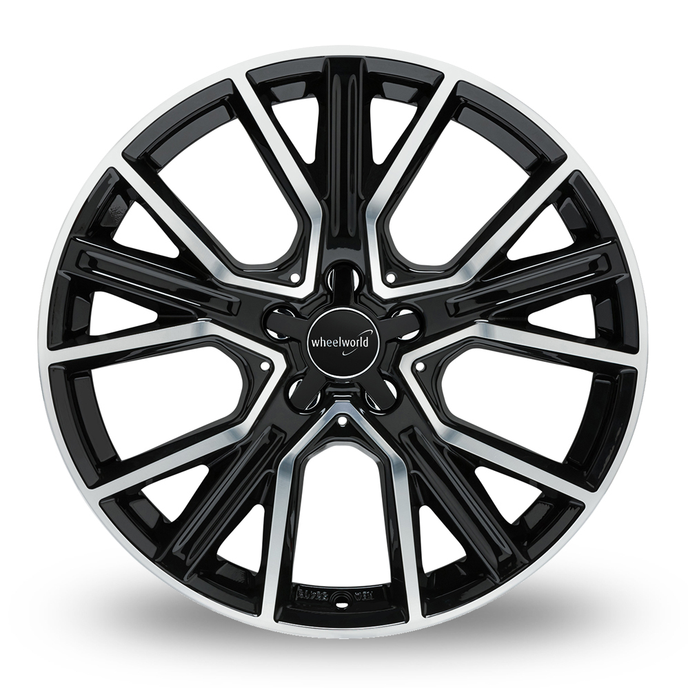 Buy 21" Wheelworld WH34 Black Polished Alloy Wheels - Wheelbase