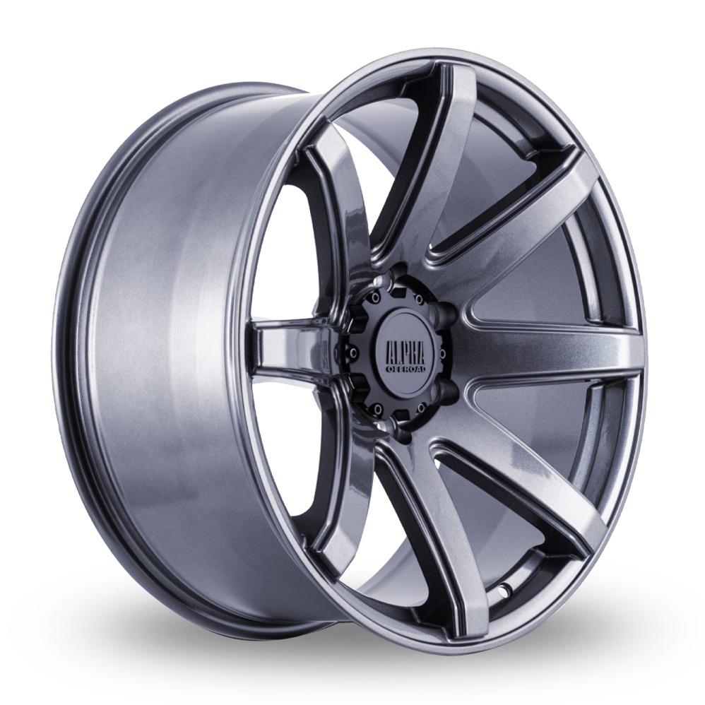 Alpha Offroad Nomad Hyper Grey 20" Alloy Wheels - Wheelbase