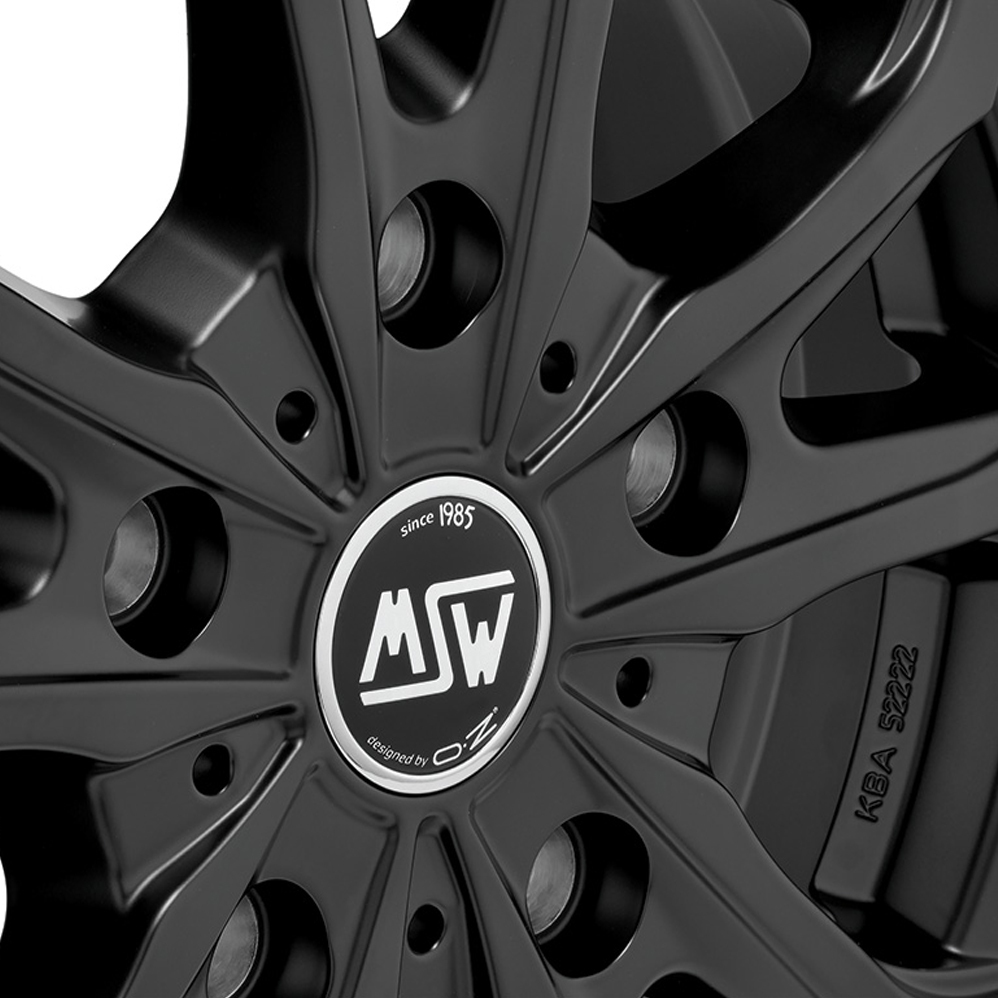 MSW (by OZ) 48 Van Matt Black 16" Alloy Wheels - Wheelbase