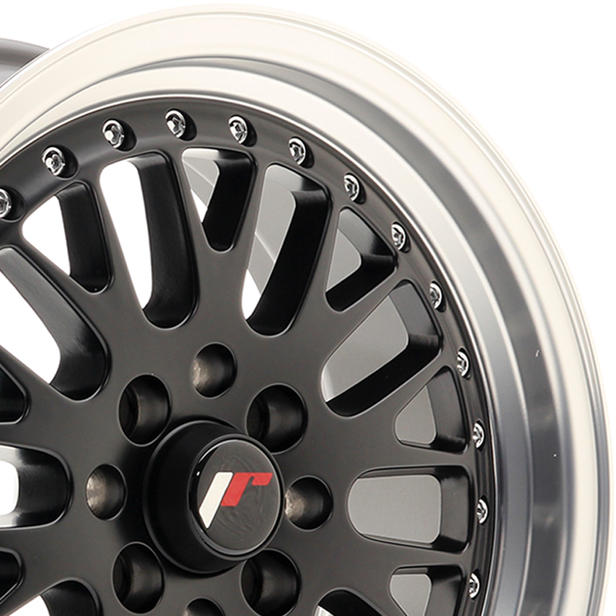Japan Racing JR10 (7x15) Black Machined Lip 15" Alloy Wheels - Wheelbase