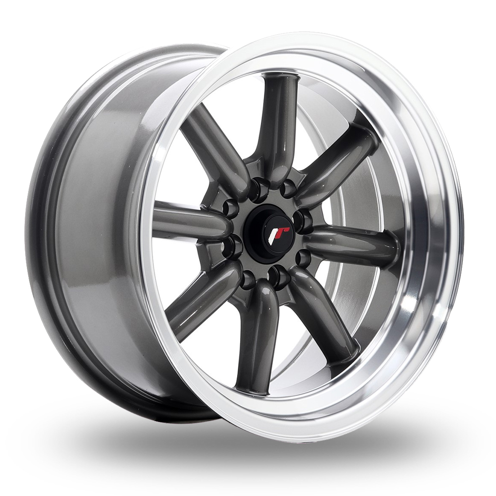 Japan Racing JR19 (8x16) (Custom Fitment) Gun Metal Machined Lip 16 ...