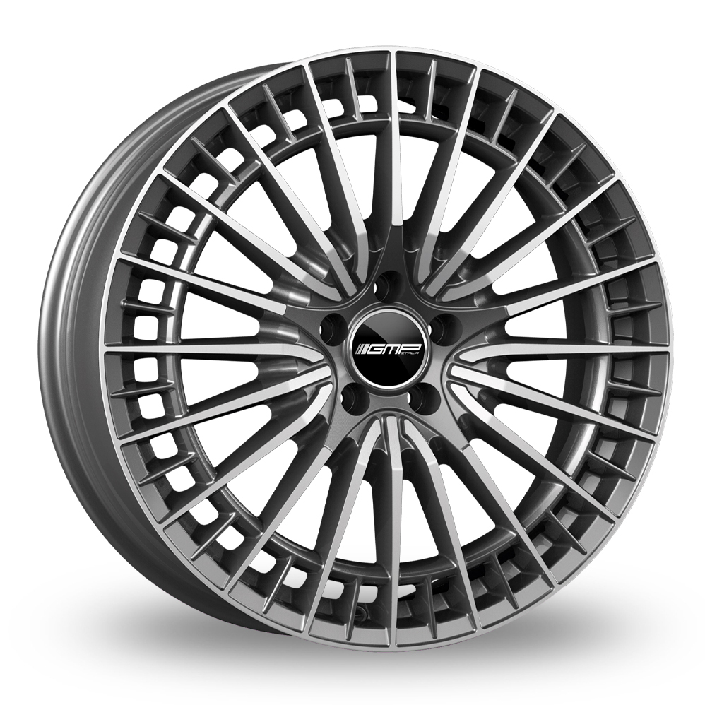 Buy 20" Wider Rear GMP Italia Qstar Anthracite Polished Alloy Wheels ...