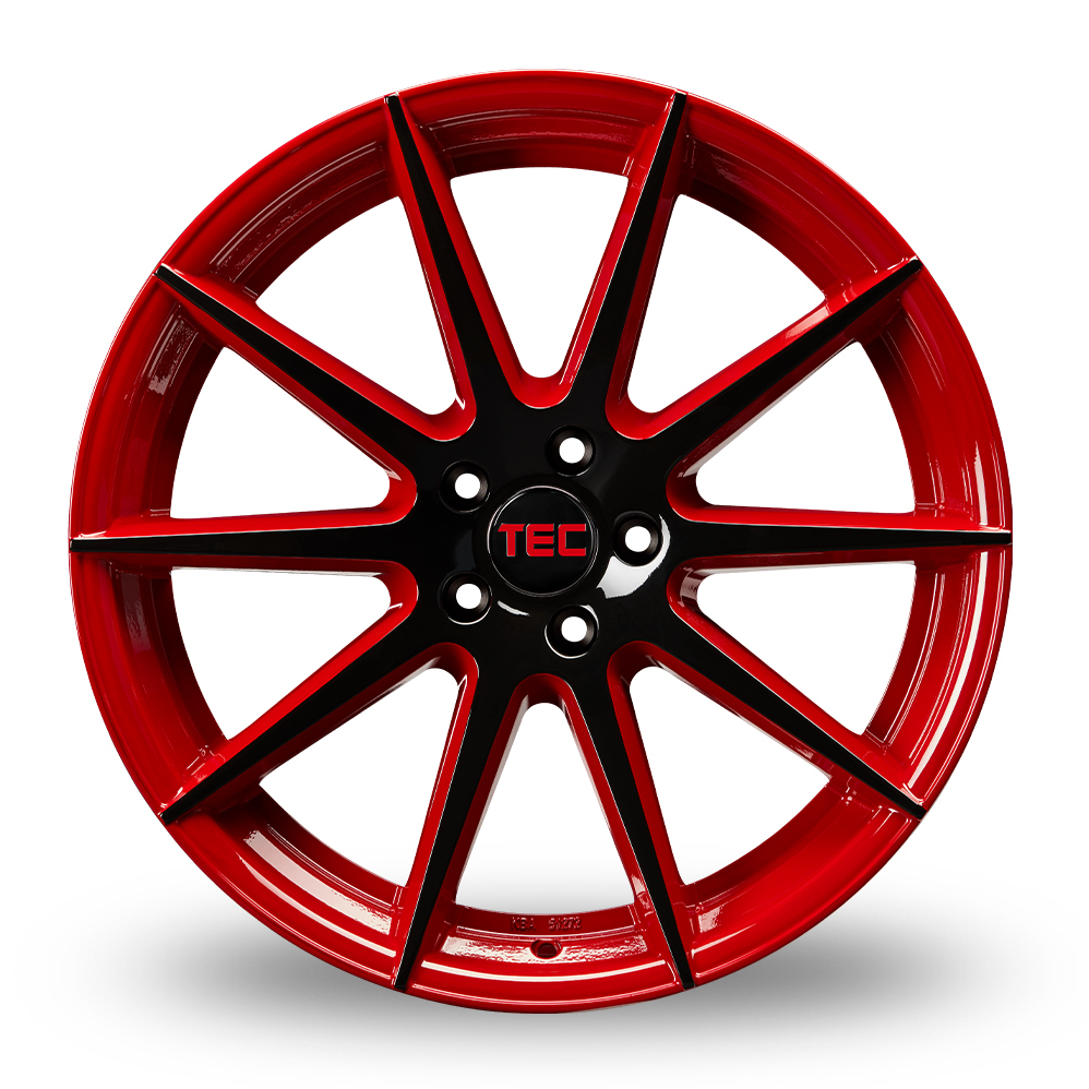 TEC Speedwheels GT7 Black Red 19" Alloy Wheels - Wheelbase