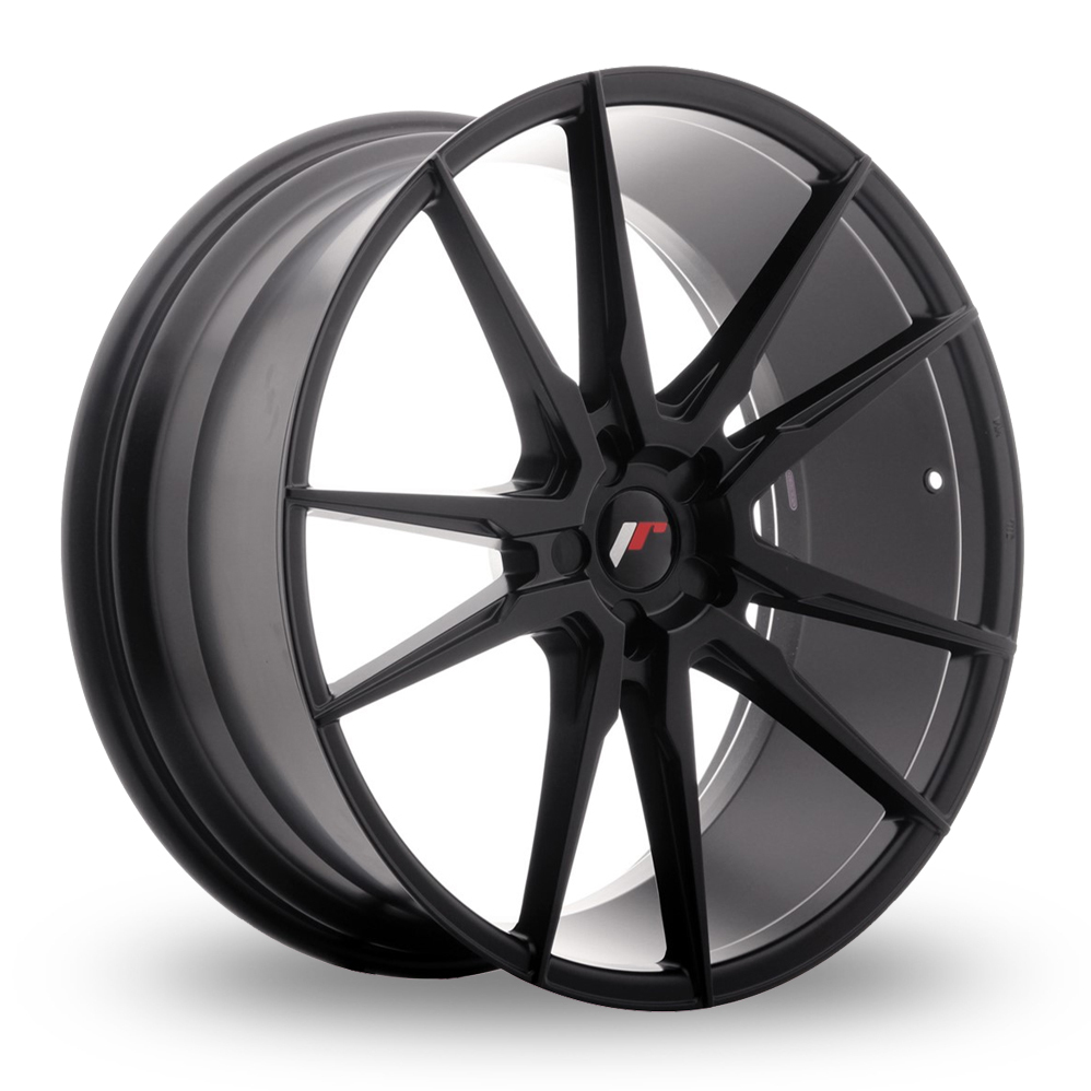 Japan Racing JR21 (9.5x22) (Custom Fitment) Matt Black 22" Alloy Wheels ...