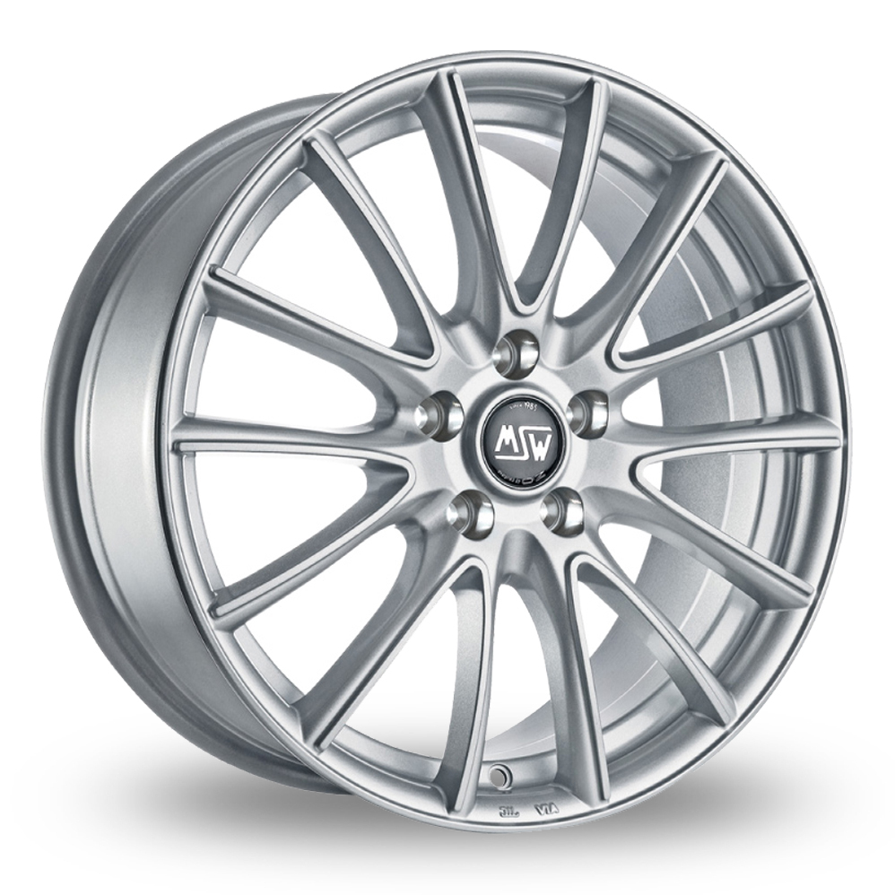 MSW (by OZ) 86 Silver 15" Alloy Wheels - Wheelbase