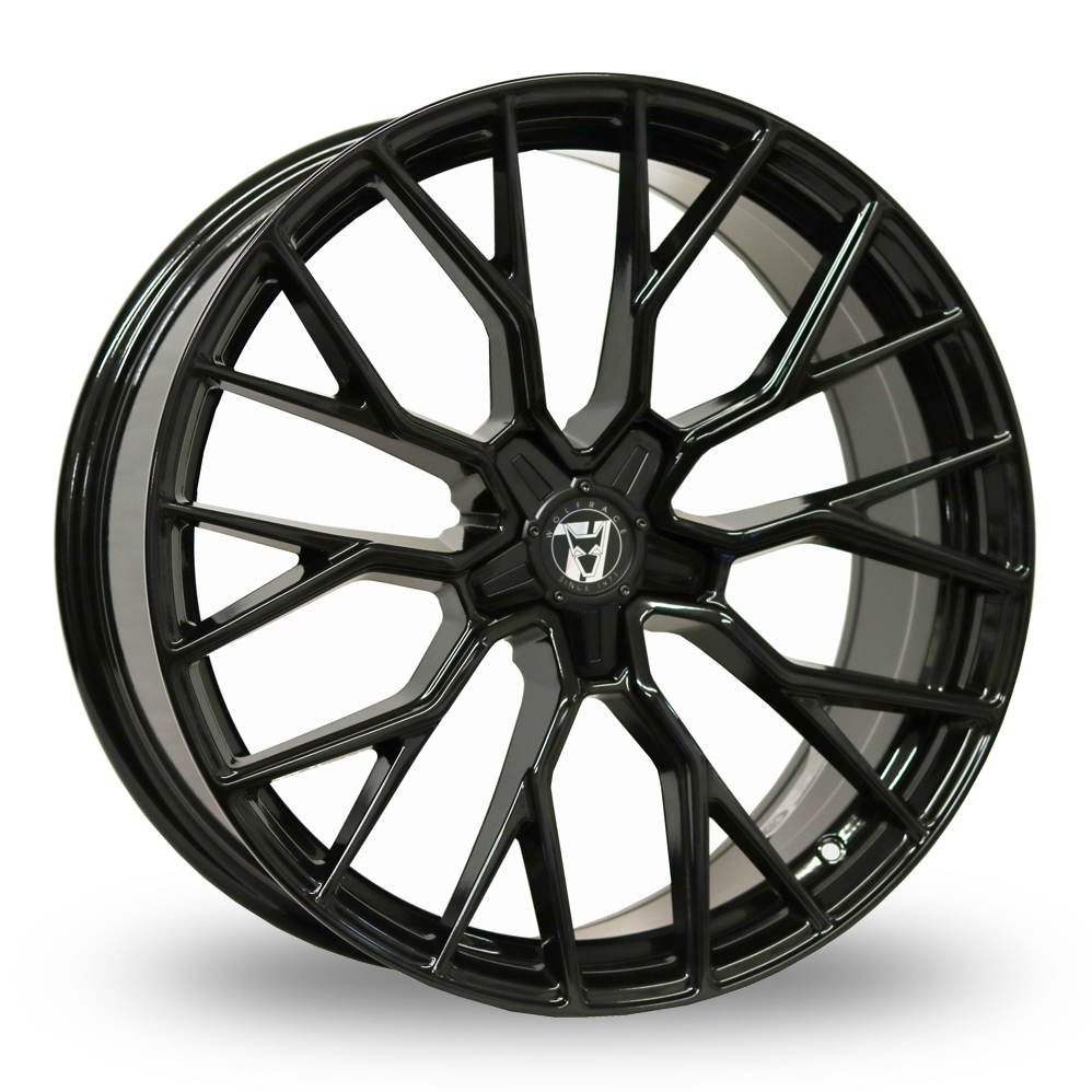 Buy 19" Wolfrace Munich GTR Black Edition Gloss Black Alloy Wheels ...