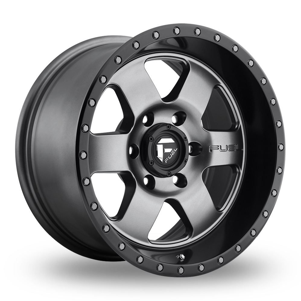 Fuel Off-Road Podium Matt Gunmetal Black Bead Ring 18" Alloy Wheels ...