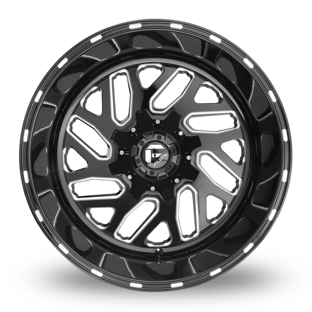 Fuel Off-Road Triton Gloss Black Milled 22" Alloy Wheels - Wheelbase