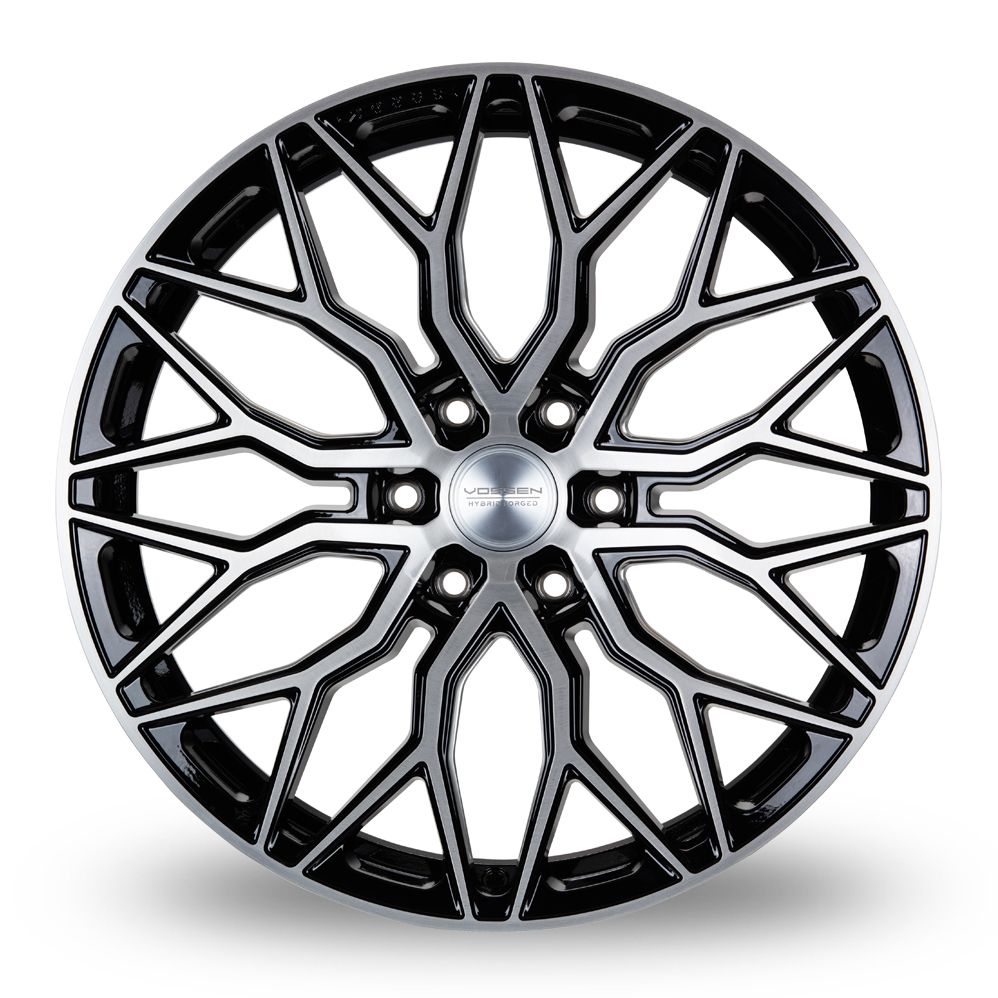 Vossen HF6-3 Brushed Gloss Black 22" Alloy Wheels - Wheelbase