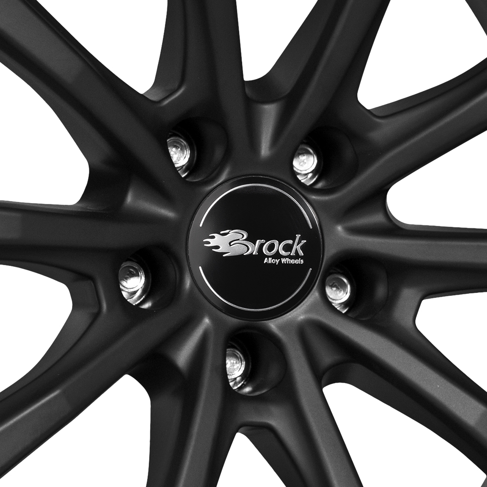 Buy 20" Wider Rear Brock B32 Matt Black Alloy Wheels - Wheelbase