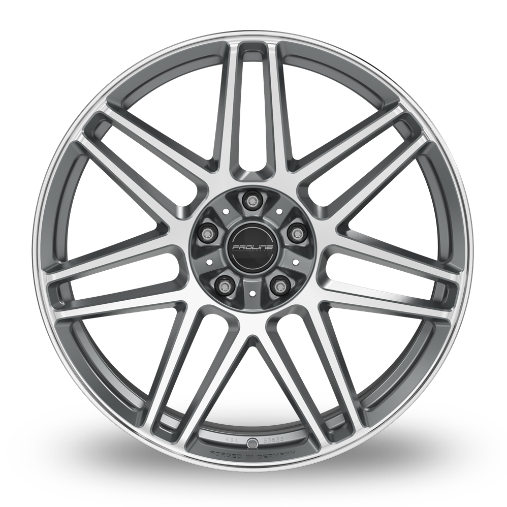 Proline PFG FORGED Matt Grey Polished 22" Alloy Wheels - Wheelbase