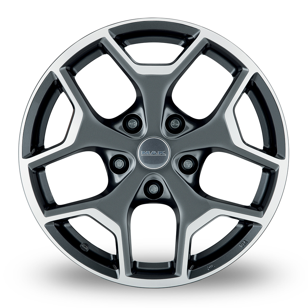 MAK Liberty Gun Metal Mirror Face 17" Alloy Wheels - Wheelbase