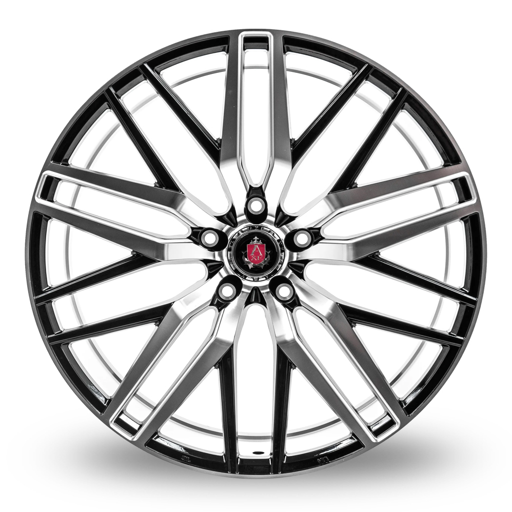 Axe EX30 Black Polished Face and Barrel 20" Alloy Wheels - Wheelbase