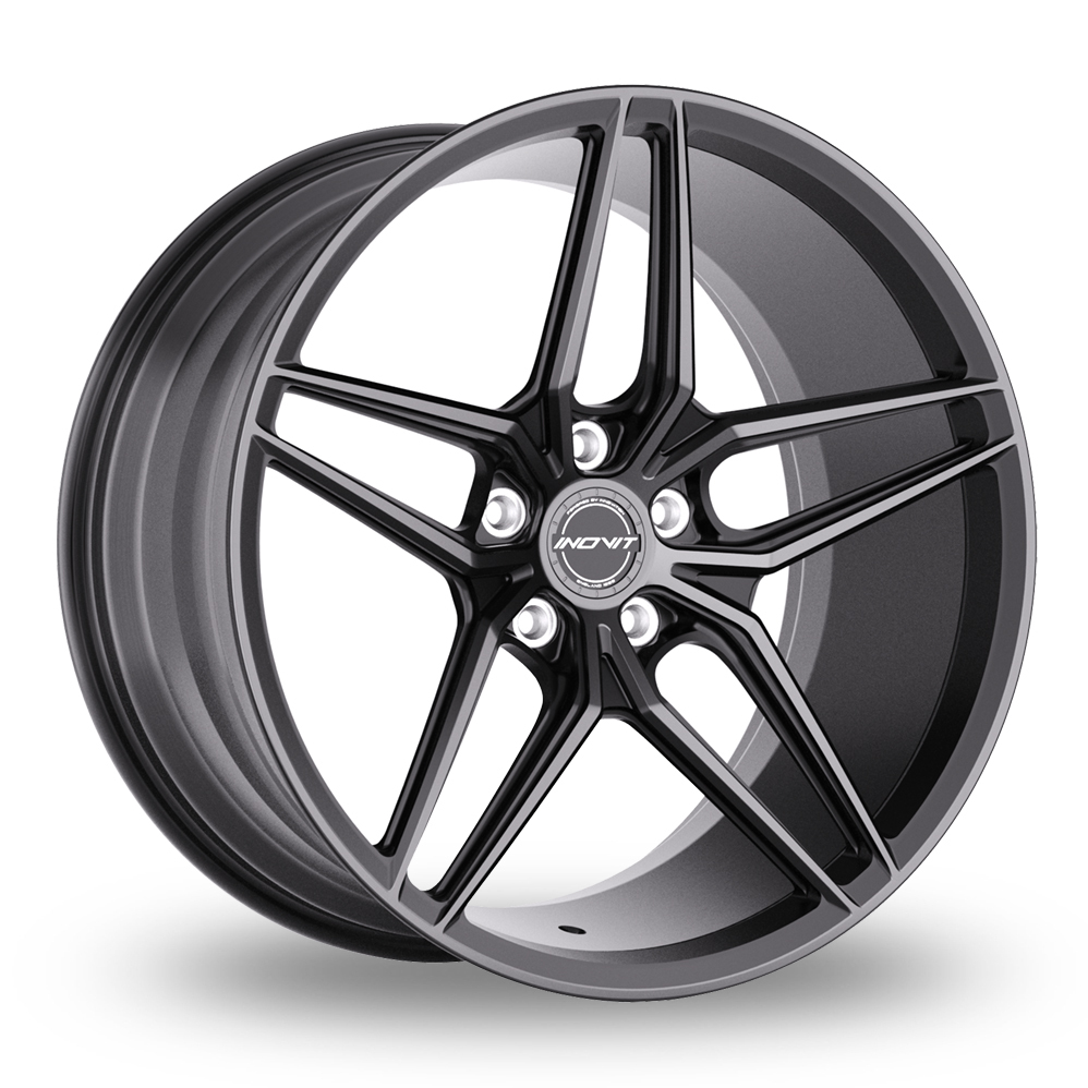 Inovit Vector 2.0 Satin Black Machined Face 20" Wider Rear Alloy Wheels ...