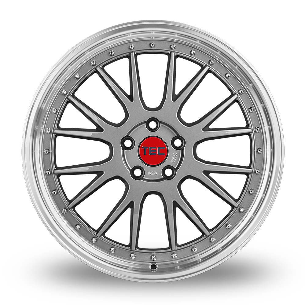 Buy 18" TEC Speedwheels GT EVO Titan Polished Lip Alloy Wheels - Wheelbase