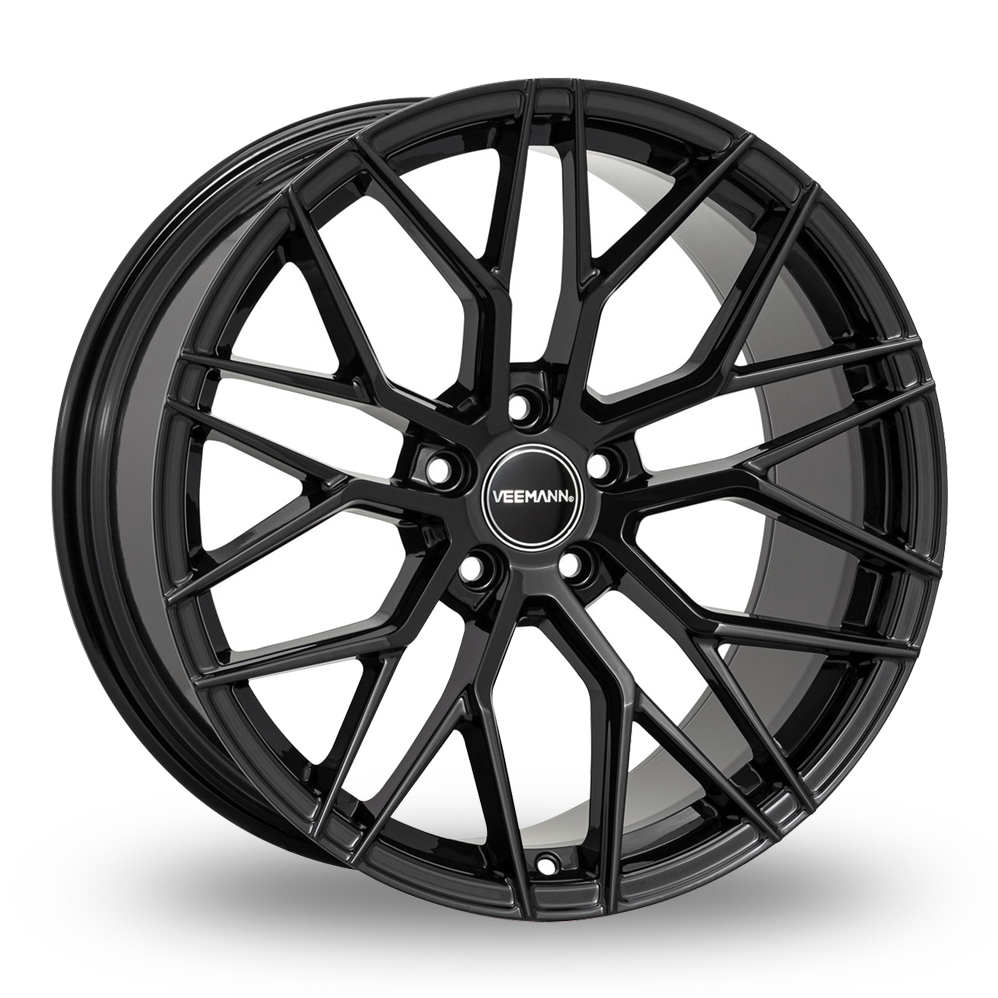 VEEMANN VC520 Gloss Black 22" Wider Rear Alloy Wheels - Wheelbase