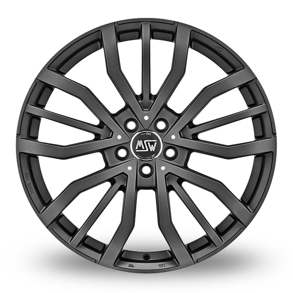 MSW (by OZ) 49 Matt Gun Metal 19" Alloy Wheels - Wheelbase