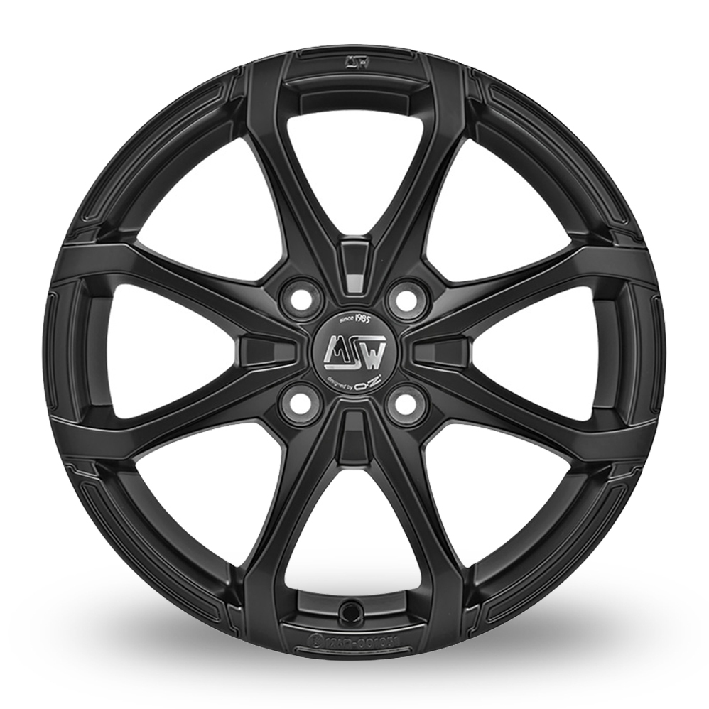 MSW (by OZ) X4 Matt Black 14" Alloy Wheels - Wheelbase
