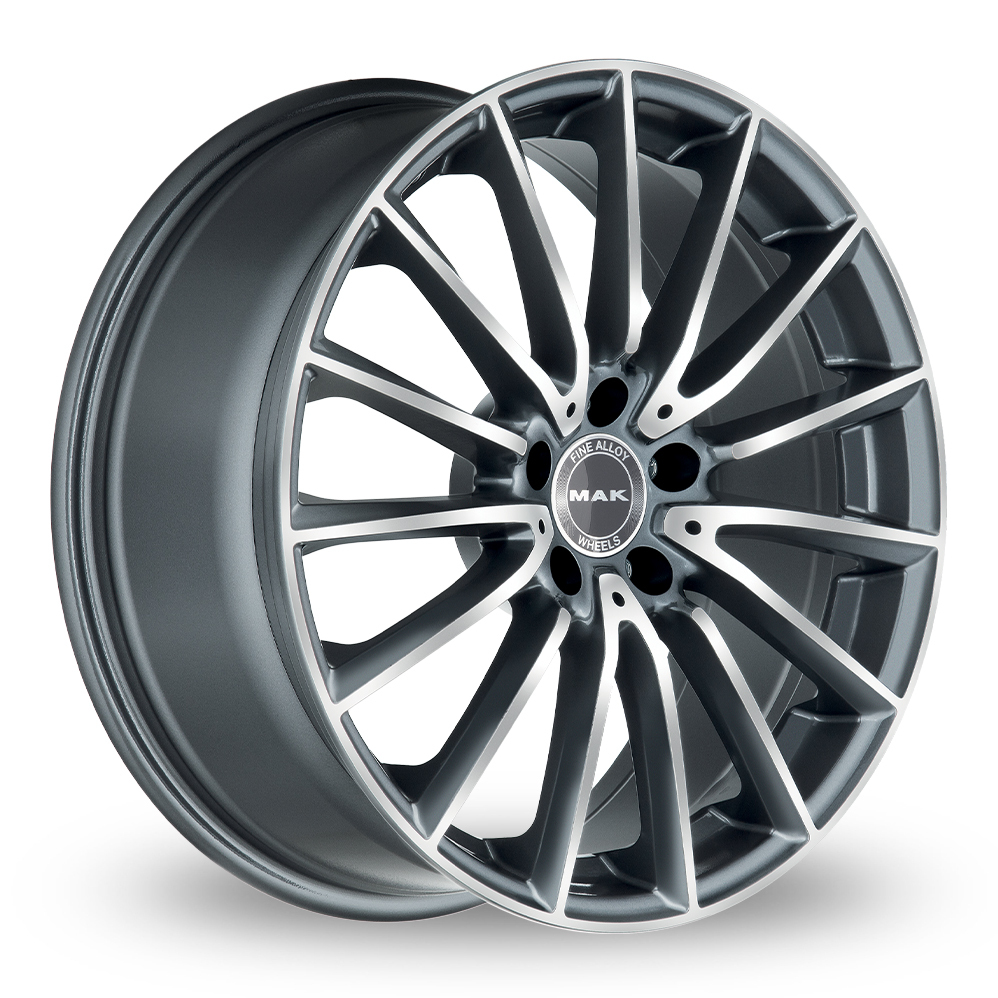 MAK Komet Gun Metal Mirror Face 17" Alloy Wheels - Wheelbase