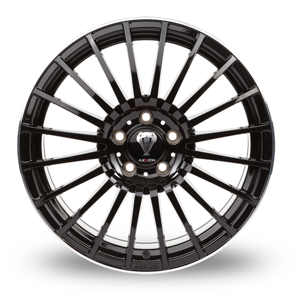Buy 20" Axxion AX5 Gloss Black Polished Lip Alloy Wheels - Wheelbase