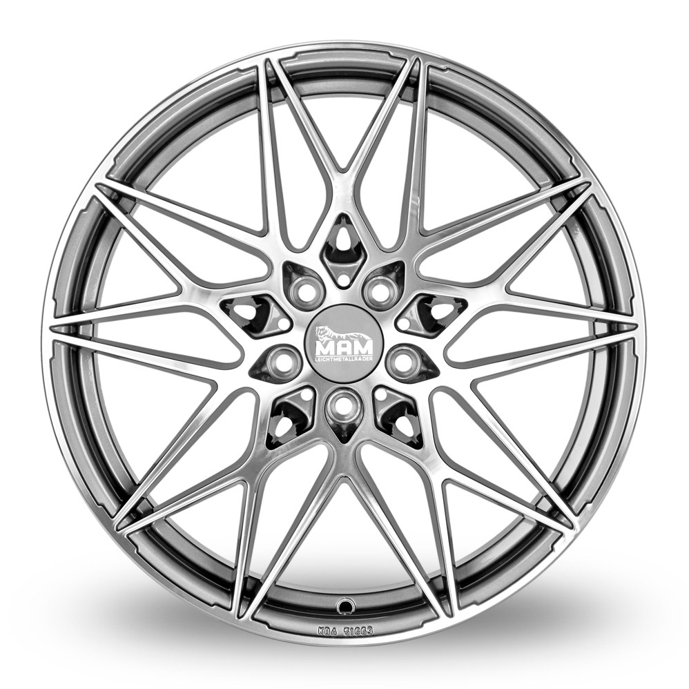 MAM B2 Palladium Front Polished 18" Alloy Wheels - Wheelbase