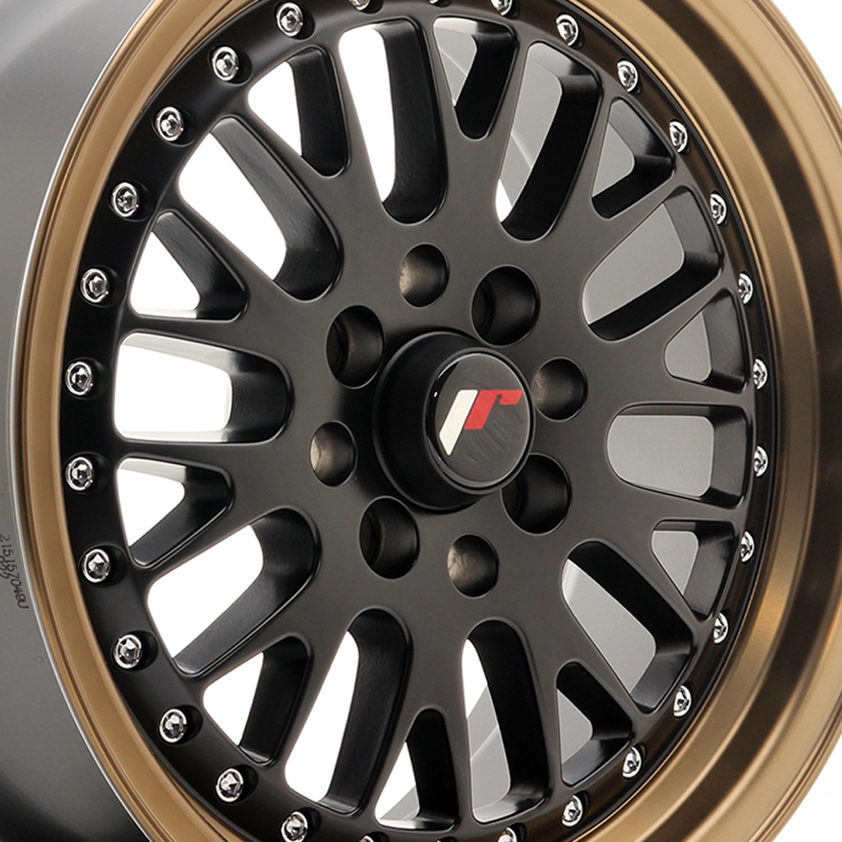 Buy 15" Japan Racing JR10 (7x15) Black Anodized Bronze Lip Alloy Wheels ...