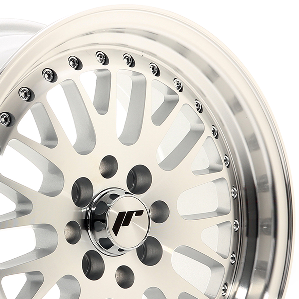 Buy 15" Japan Racing JR10 (7x15) Silver Machined Face Alloy Wheels ...