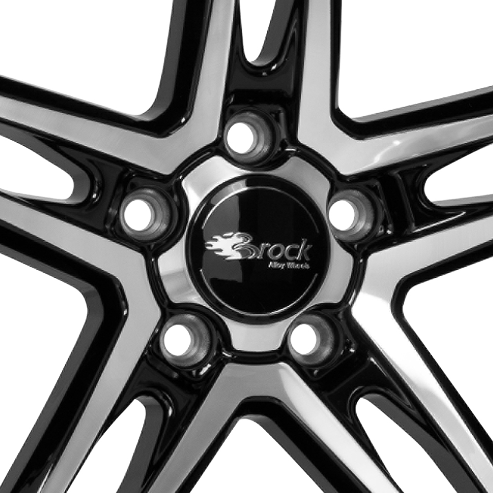 Brock B33 Gloss Black Polished 18" Alloy Wheels - Wheelbase
