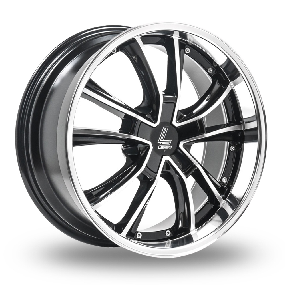 Lenso ES7 Black Polished 18" Alloy Wheels - Wheelbase