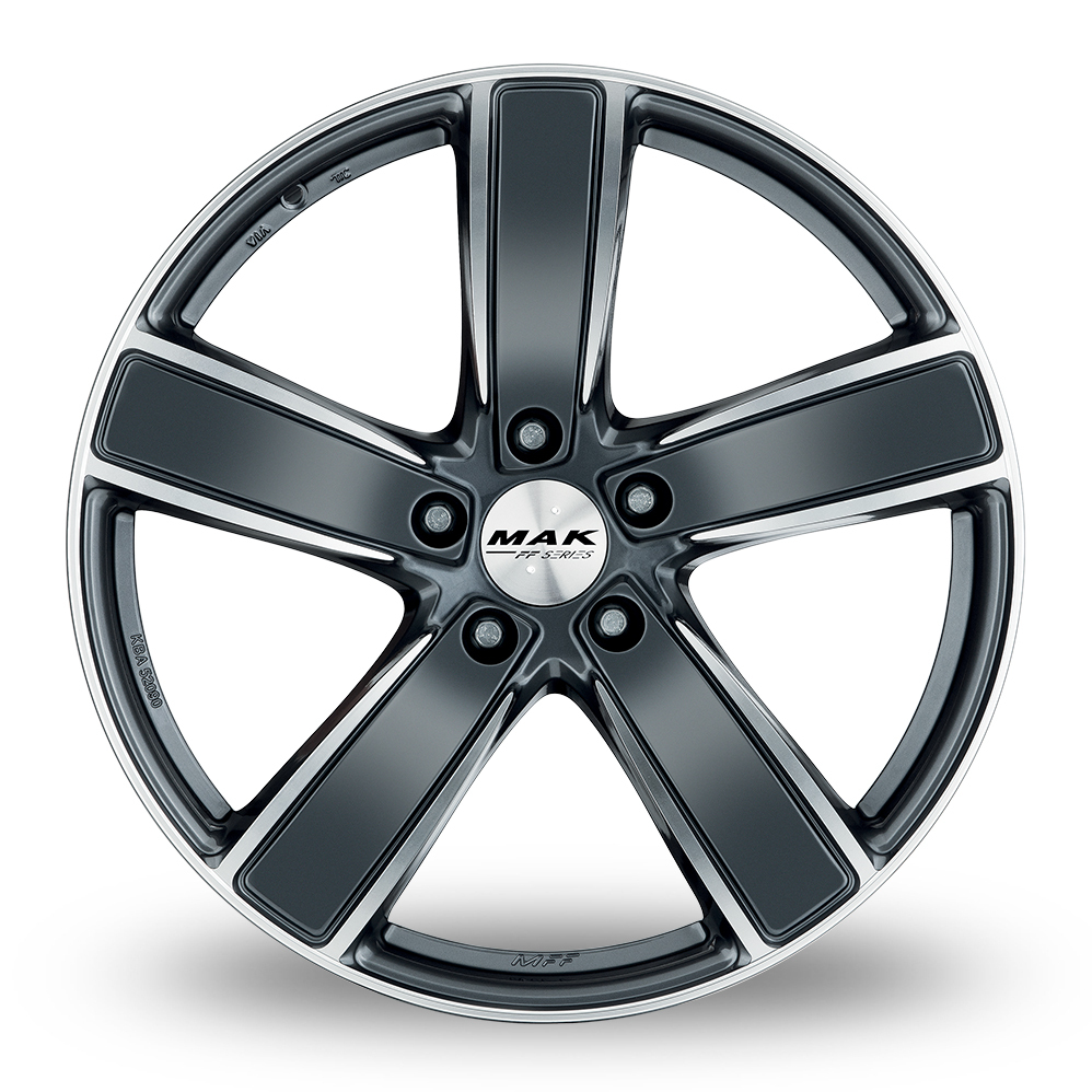 Buy 20" Wider Rear MAK Turismo-FF Gun Metal Mirror Face Alloy Wheels ...