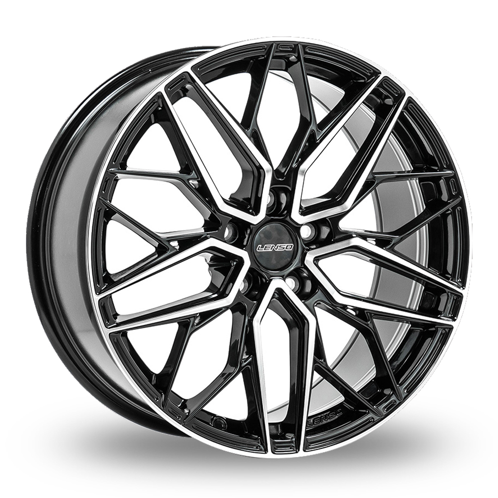 Lenso Ventus Black Polished 19" Alloy Wheels - Wheelbase