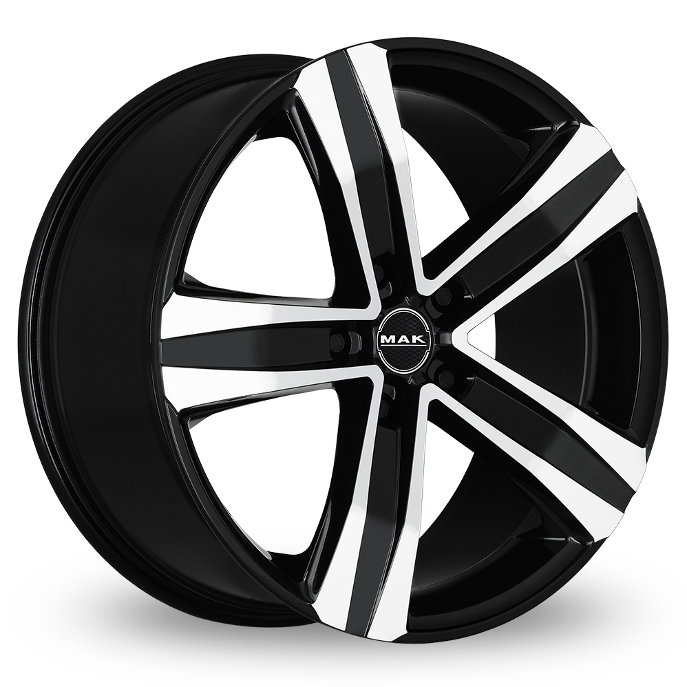 Buy 15" MAK Stone 5 Black Mirror Alloy Wheels - Wheelbase