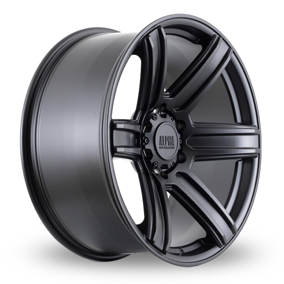 Alpha Offroad Surge Matt Black 20" Alloy Wheels - Wheelbase