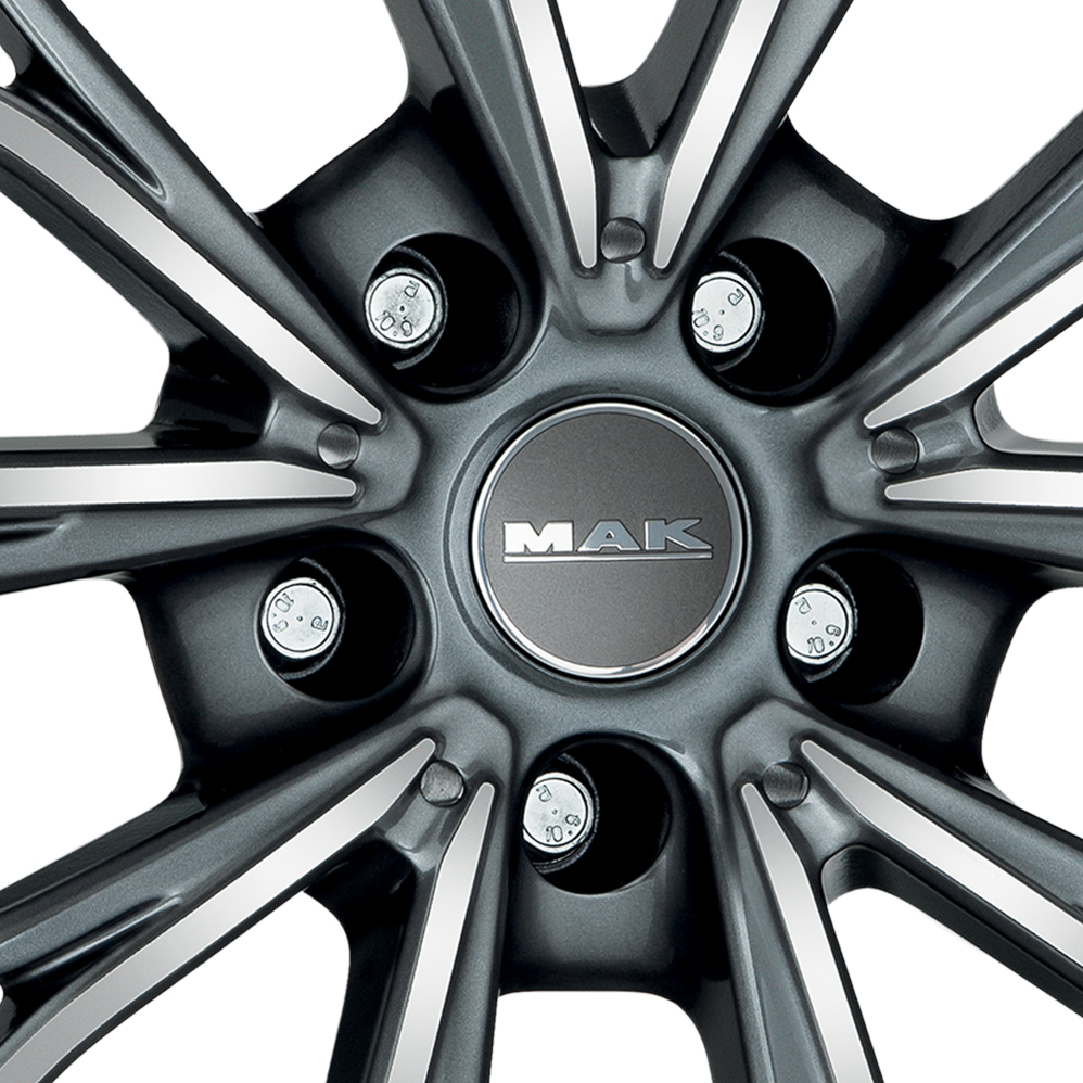 MAK Mark Gun Metal Mirror Face 18" Wider Rear Alloy Wheels - Wheelbase