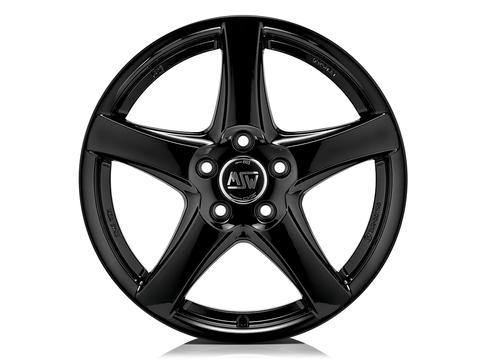 MSW (by OZ) 78 Gloss Black 17" Alloy Wheels - Wheelbase